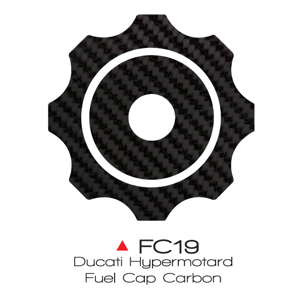 레드다이나믹 두카티 하이퍼모타드 카본 주유구 패드 FC19 - 써플